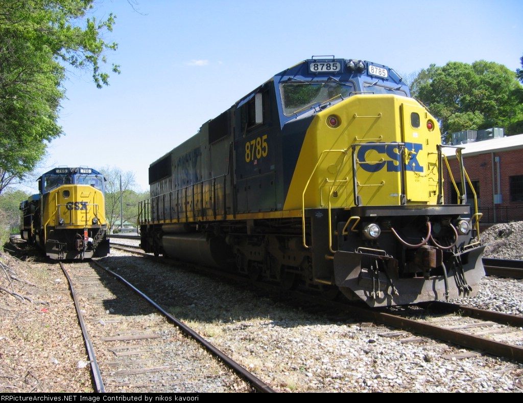 CSX 8785 and 766
